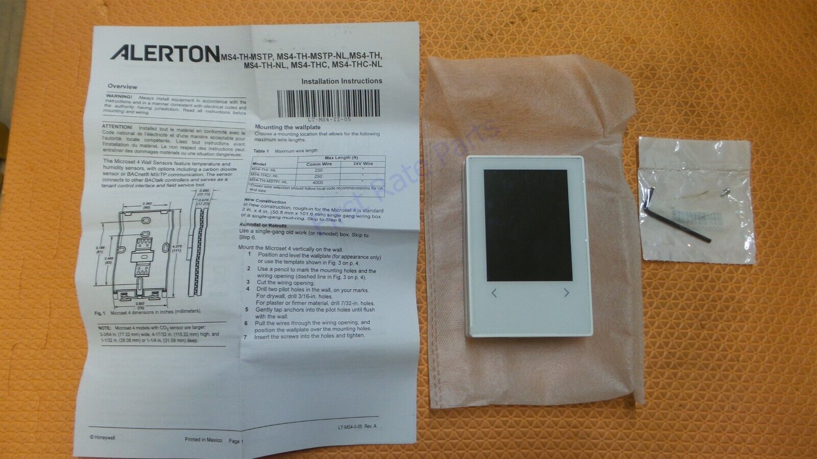 Alerton MS4-TH Temperature and Humidity Sensor for sale online | eBay