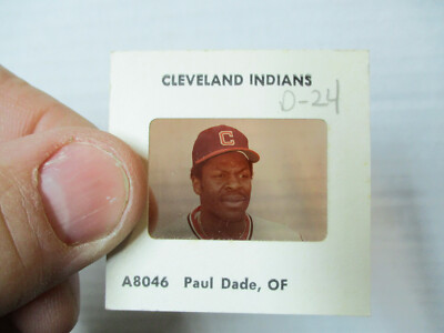 Vintage 1970's Paul Dade Cleveland Indians Negative Slide 2 Inches | eBay