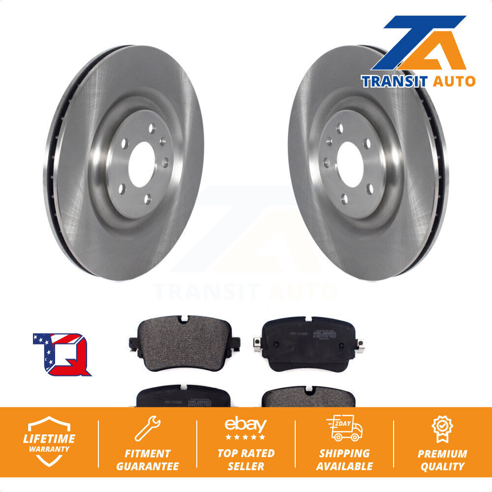 Disc Brake Rotors And Semi-Metallic Pads Rear Kit For Audi Q7 Q8 | eBay