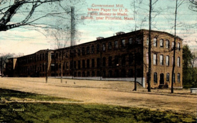 Government Mill Paper For US Money Is Made Massachusetts Postcard ...