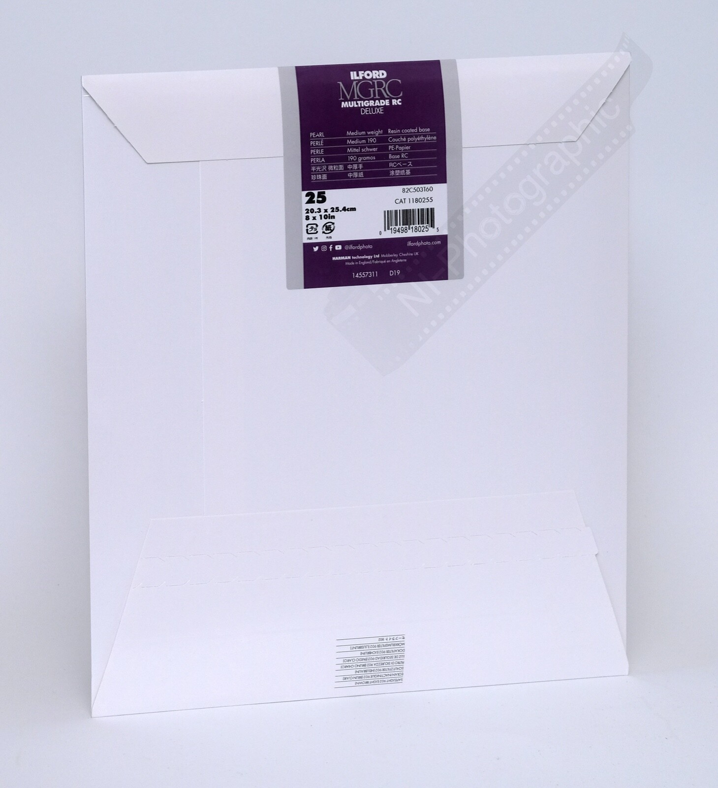 Ilford Multigrade 8"x10" 20.3x25.4cm B&W Photo Darkroom Paper 25 Sheets ...