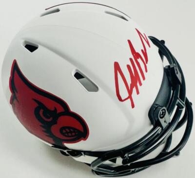 JEFF BROHM SIGNED LOUISVILLE CARDINALS LUNAR MINI FOOTBALL HELMET ...