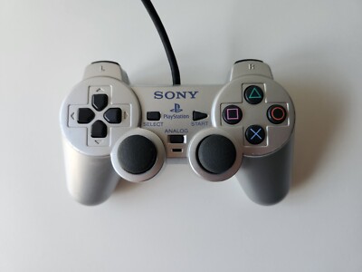 Sony PS2 DUALSHOCK Silver Controller PlayStation 2 - OEM WORKING TESTED ...