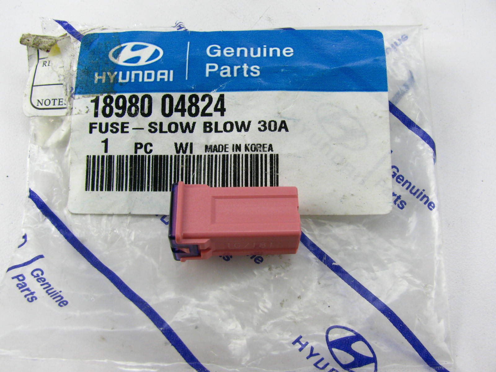 30-AMP 30A Slow Blow Fuse | 1898004824 | Genuine OEM | Hyundai