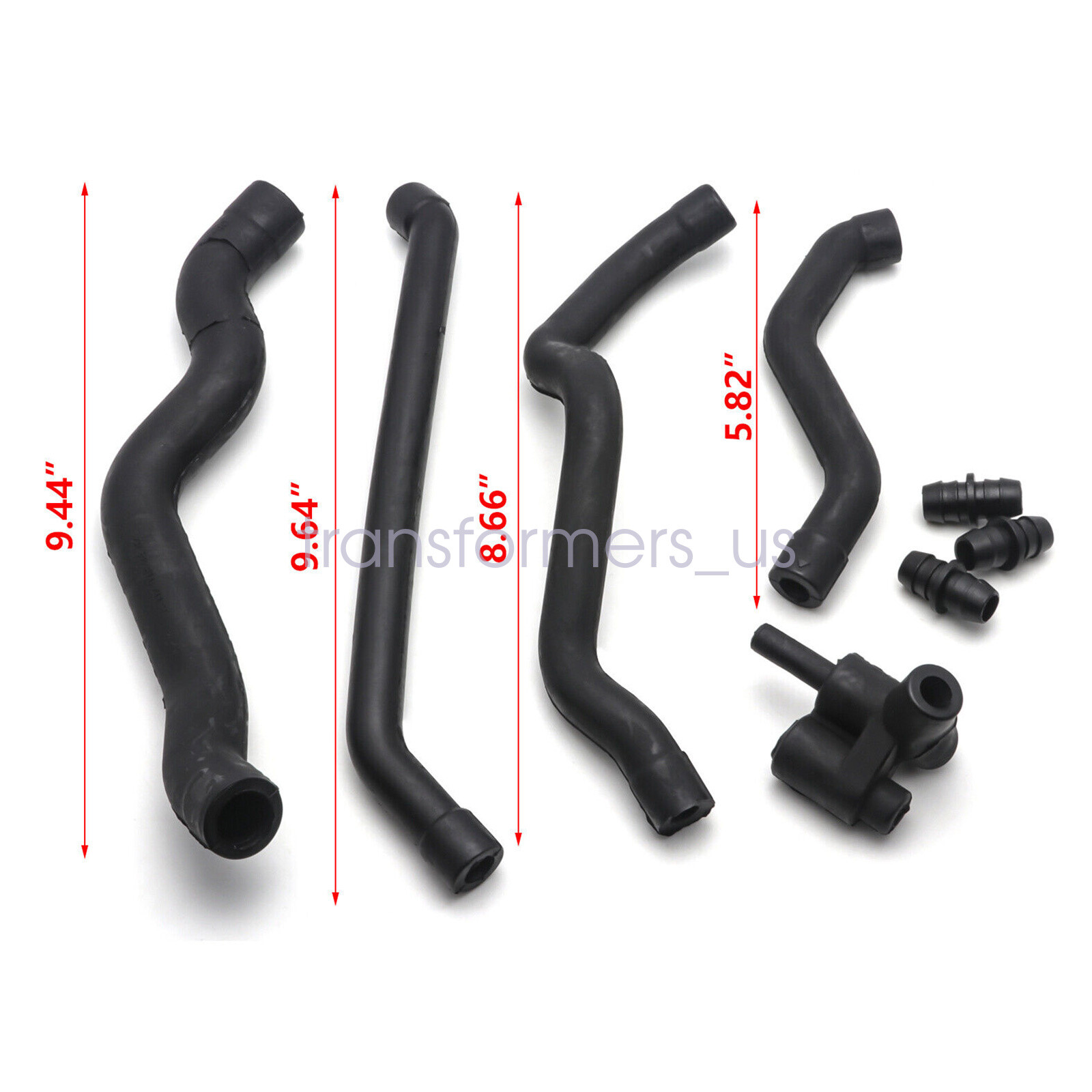 8pcs Crankcase Ventilation Air Intake Breather Hose Set Kits for ...
