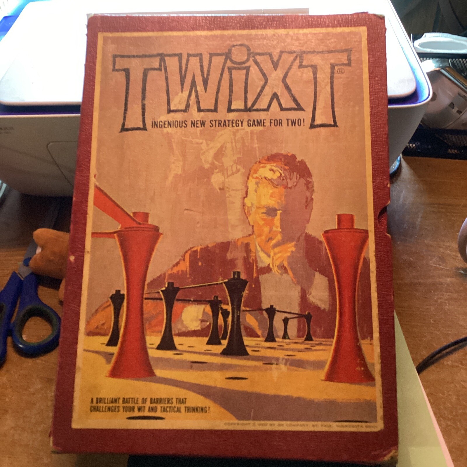 Twixt Strategy Board Game 1962 Bookshelf Case Board Game Vintage VTG | eBay