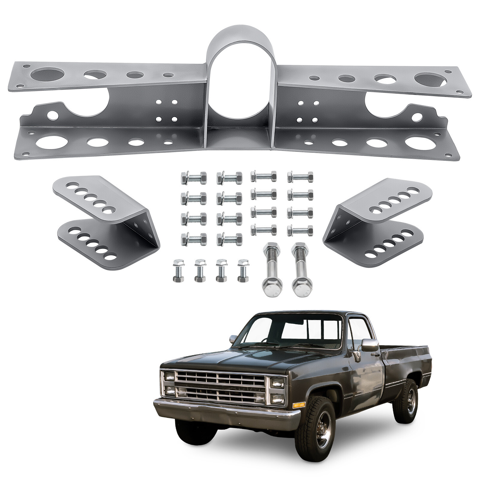 Trailing Arm Cross Member Anti Squat Brackets Rear for Chevy C10 GMC ...