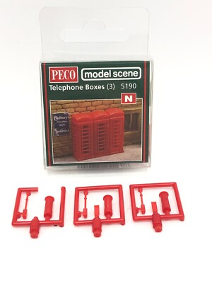 Peco Model Scene N Gauge - 5191 Post Boxes & 5190 Telephone Boxes | eBay UK