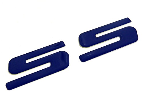 2 LARGE BLUE SS EMBLEM BADGE DECAL FOR CHEVROLET CHEVY TRAILBLAZER ...
