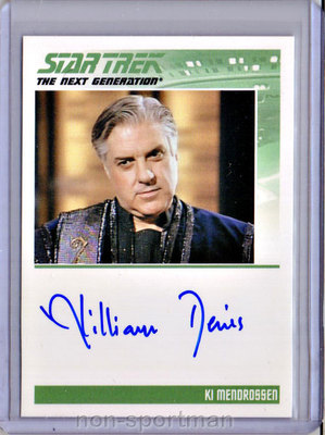 COMPLETE STAR TREK TNG WILLIAM DENIS AUTOGRAPH | eBay