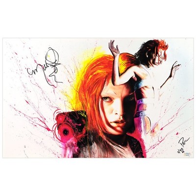 Milla Jovovich Autographed Rob Prior The Fifth Element Leeloo 15x24 ...