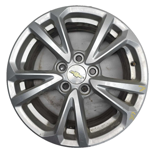 16 17 CHEVY EQUINOX Wheel 17X7 RVF 5 DOUBLE SPOKE SILVER PN 23446989 A ...