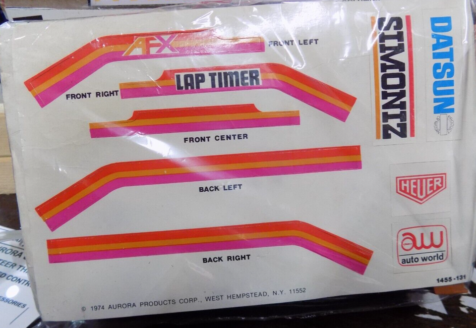 AURORA MODEL MOTORING, LAP TIMER WITH DECALS & INSTRUCTIONS, #1455 | eBay