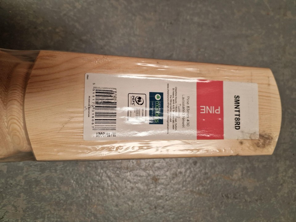 Pine Stair Newel Post 740mm x 82mm x 82mm Clearance Item | eBay UK