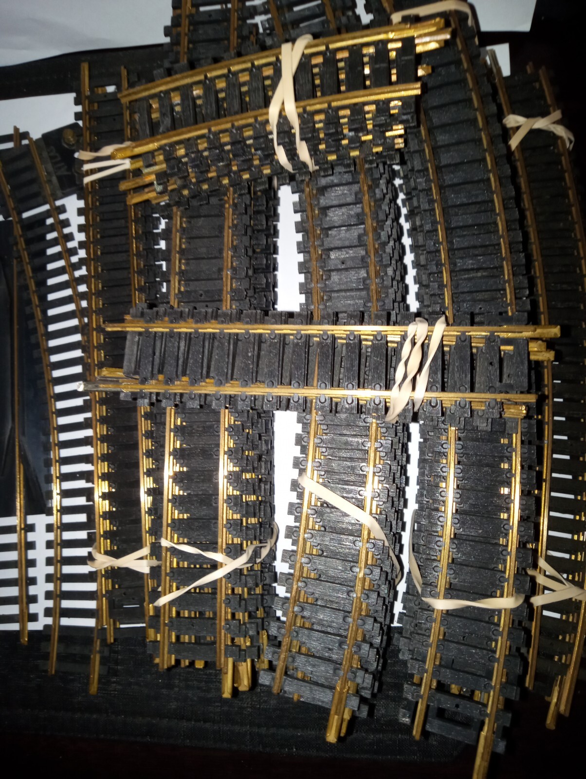 Brass Tracks 30 Straight Tracks 36 Curved Tracks 12 Mics Tracks For HO ...