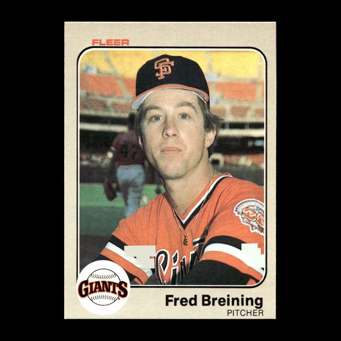 Fred Breining 1983 Fleer San Francisco Giants #254 NM Vintage! | eBay