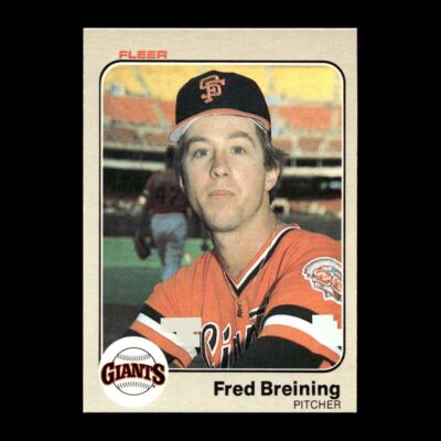 Fred Breining 1983 Fleer San Francisco Giants #254 NM Vintage! | eBay