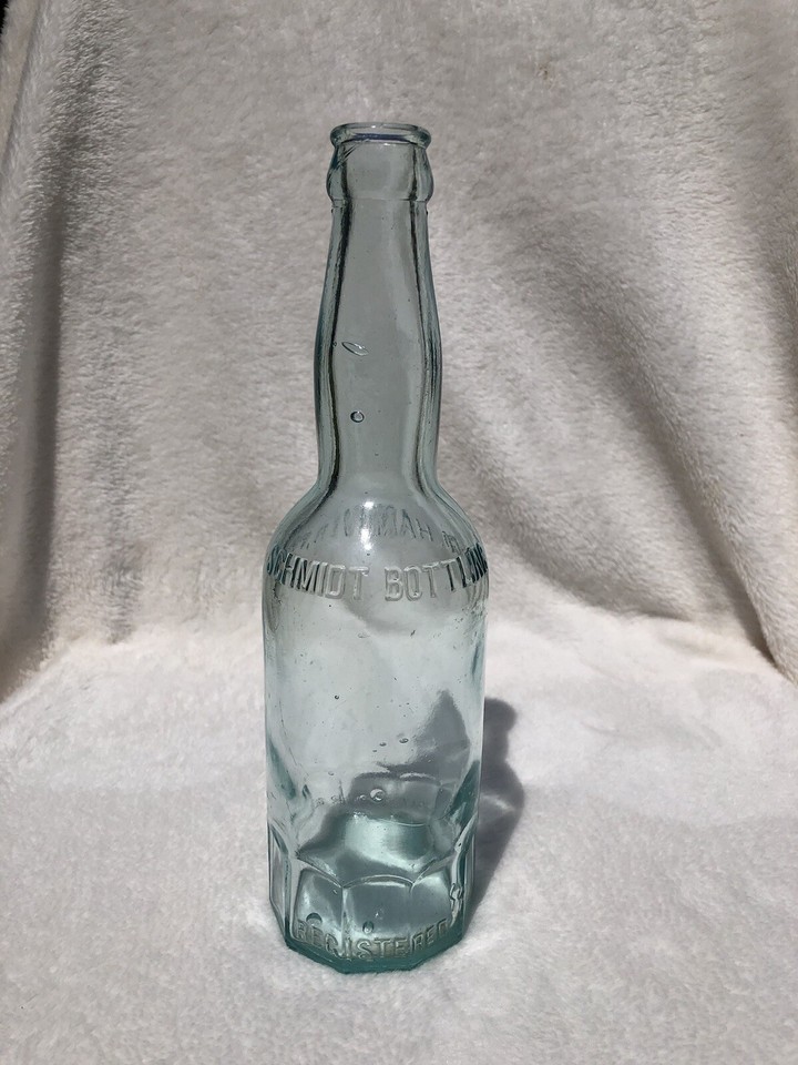 Vintage Schmidt Bottling Co Hanover PA Beer Bottle 12 Oz Mold Blown Mug ...