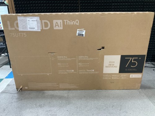 LG 75" LED LCD Smart TV 4K 75UT7590PUA ️️ ️️ OPEN BOX - READ ...