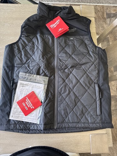 Milwaukee M12 Heated Vest Black & Dark Grey Size: XL (Vest Only) | eBay
