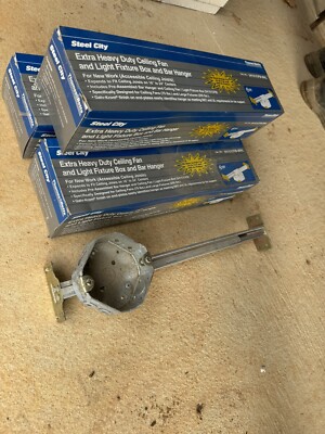 Fan Brace - Electrical Box and Support Bar for Ceiling Fans and Light ...