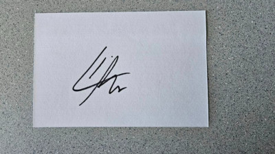 LIAM PAYNE SIGNED 4x6 INDEX CARD AUTOGRAPH - ONE DIRECTION | eBay
