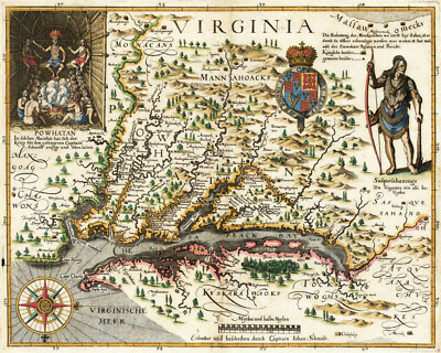Reproductions - Map Of Virginia