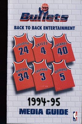 Vintage Washington Bullets 1994-95 NBA Media Guide | eBay