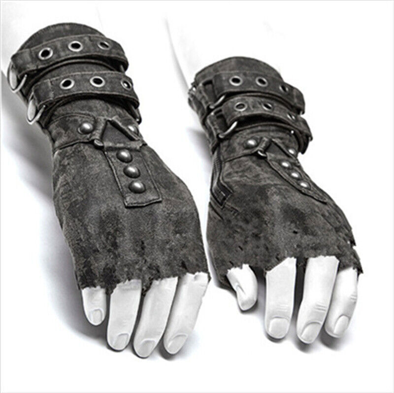 Medieval Men's Button Rivets Arm Glove Armor Wrist Cuffs Bracers ...
