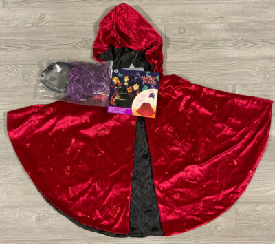 NEW Disney Hocus Pocus Mary Costume Cape Accessory Set For Adults ...