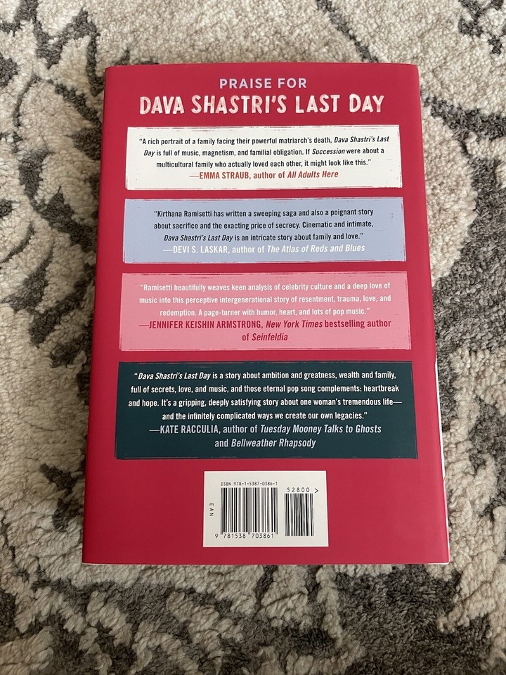 Dava Shastri's Last Day by Kirthana Ramisetti (2021, Hardcover ...
