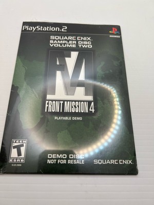 Square Enix Sampler Front Mission 4 Demo Disc Playstation 2, 2004 PS2 ...