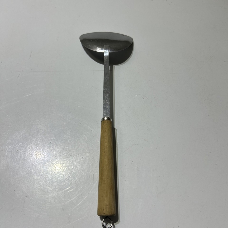 Vintage Wok Spatula Turner - Aluminum w/ Wood Handle - 13" long - Made ...