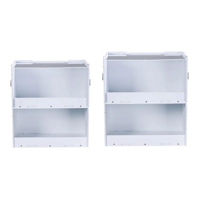 Reptile Feeding Box Reptile Terrarium Tank 2 Tier Versatile Spider ...