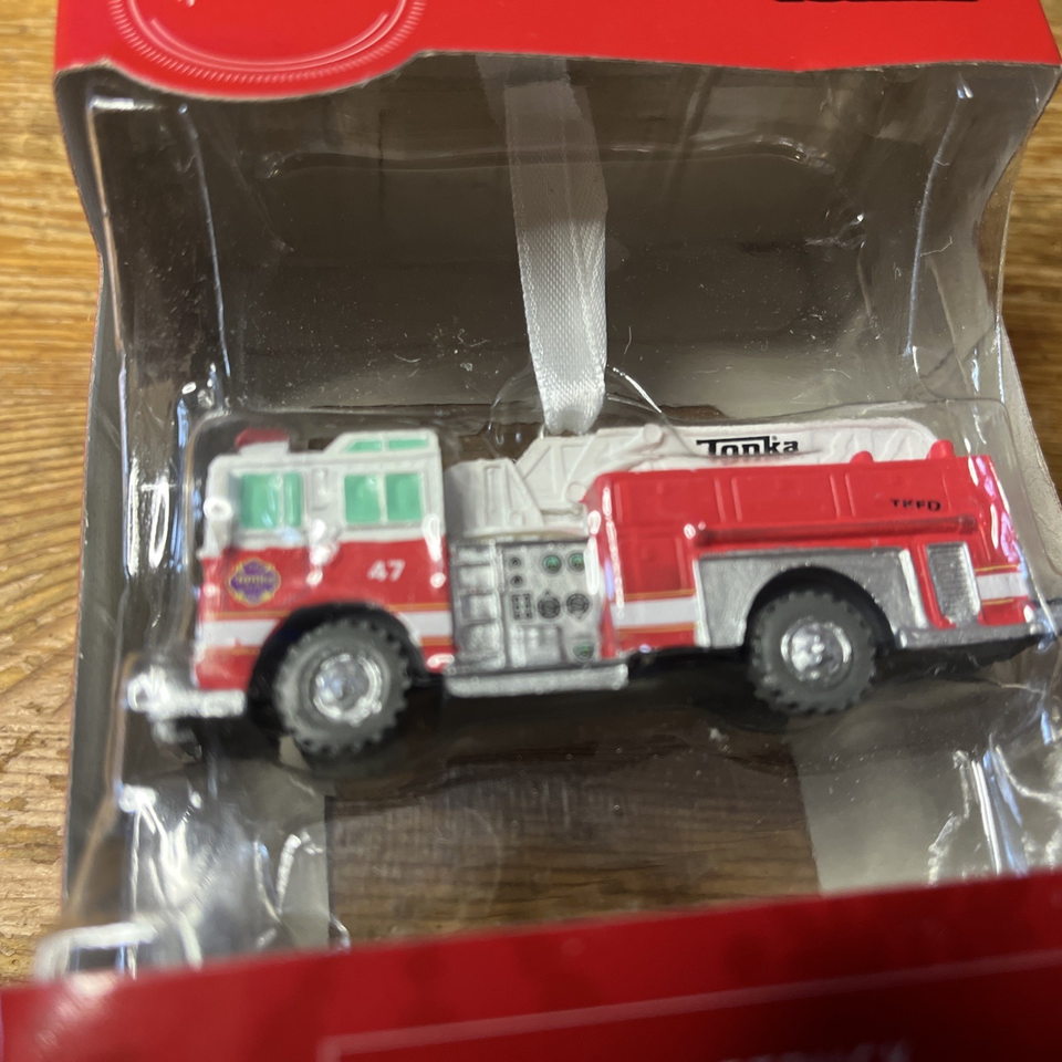 Hallmark Tonka Fire Truck Red Box Christmas Ornament Firetruck New in ...