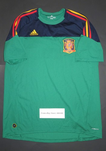 2010 Adidas Authentic Spain Goalkeeper Iker Casillas Soccer Jersey ...