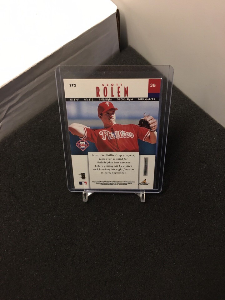 Scott Rolen Rookie 1997 Pinnacle card 172 Philadelphia Phillies RC | eBay