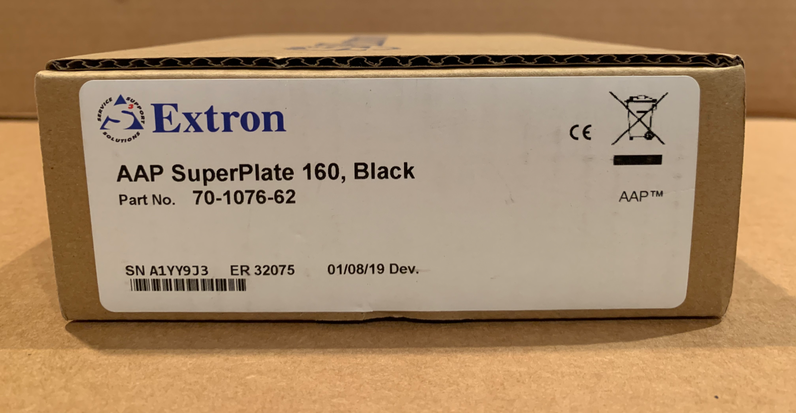 Extron Aap SUPERPLATE 160 Black 70-1076-62 HDMI VGA Audio Network ...