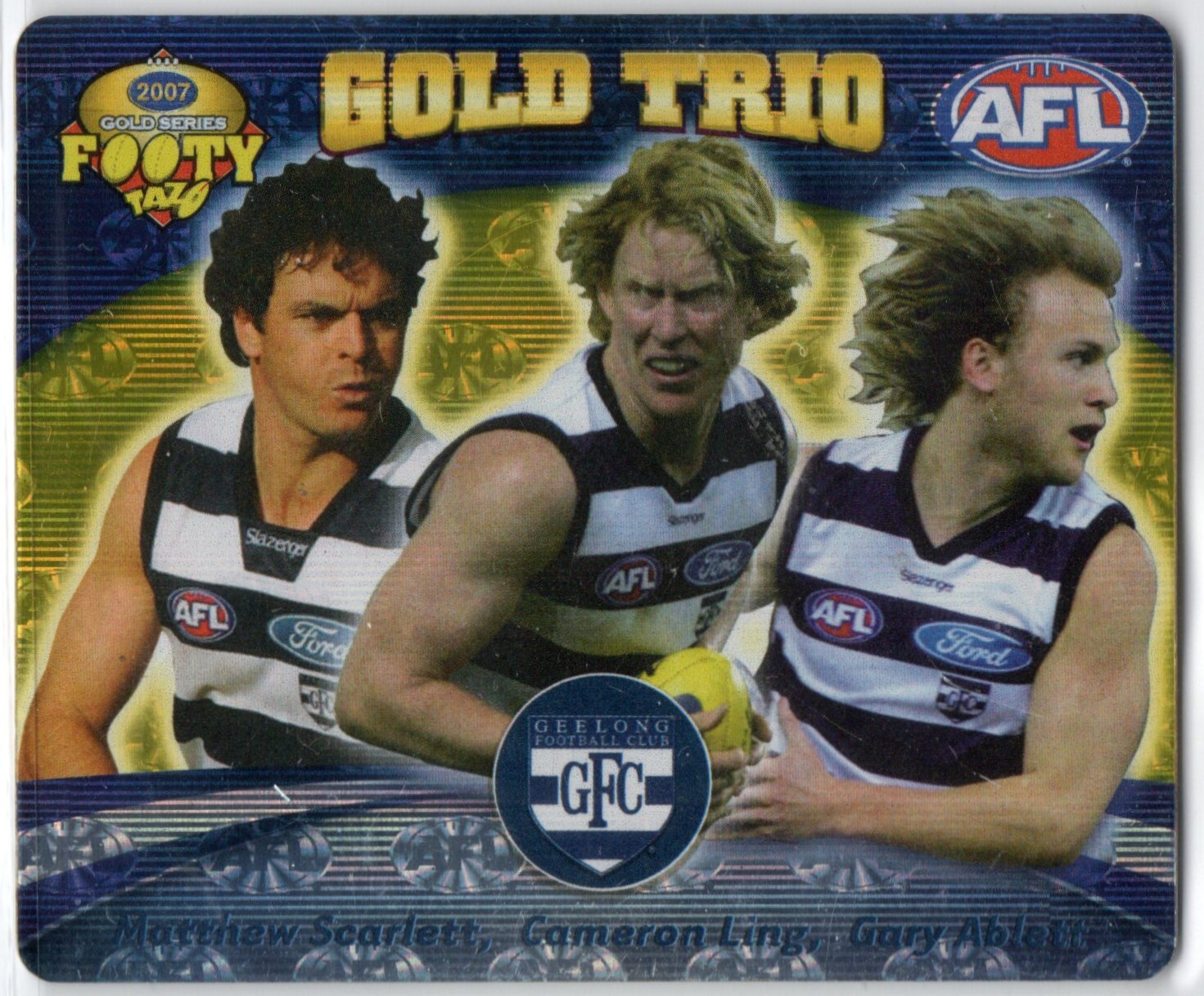 2007 AFL SMITHS CRISPS GOLD TRIO FOOTY TAZO CLASSIC SET LOT - PICK YOUR ...
