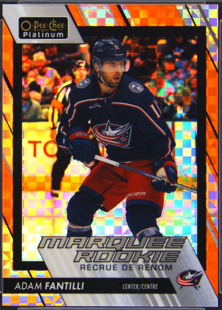 2023-24 O-Pee-Chee Platinum - Marquee Rookies Adam Fantilli #203 Orange ...