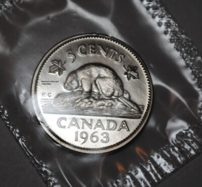 Canada 1963 5 cents Nice PL Five Cents Canadian Nickel | eBay