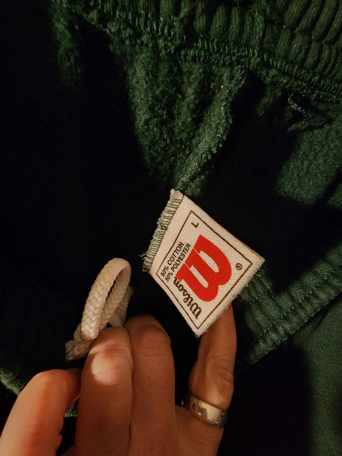 Wilson Athletic Cotton Sweatpants, yellow logo size Large | eBay