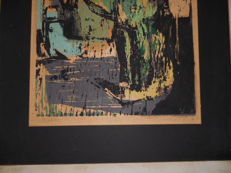 Ann Cushing Gantz Woodcut Mid Century Modern Print Artist Signed | eBay