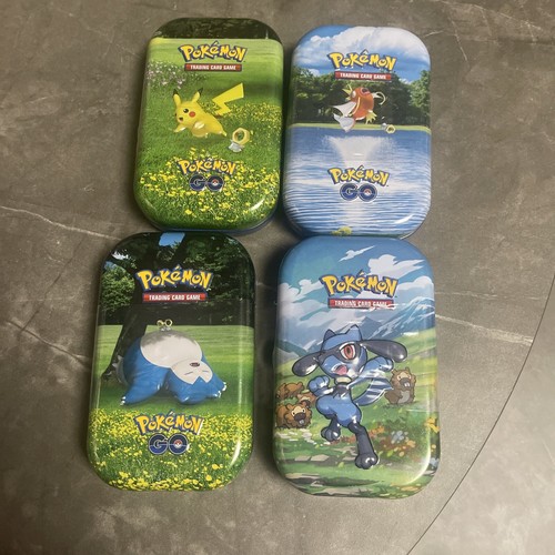 Pokemon GO Mini Tin Bundle : Set of all Four Tins: New and Sealed : TCG ...
