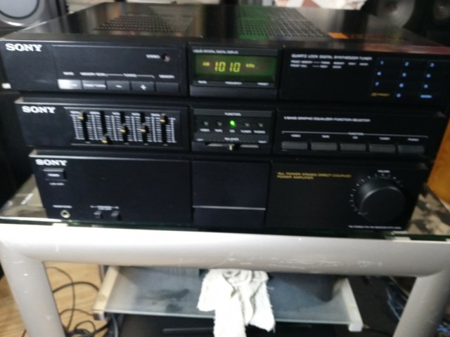 VINTAGE Sony STR-S355 AM/FM Stereo Tuner 5-Band Graphic Equalizer Amp ...