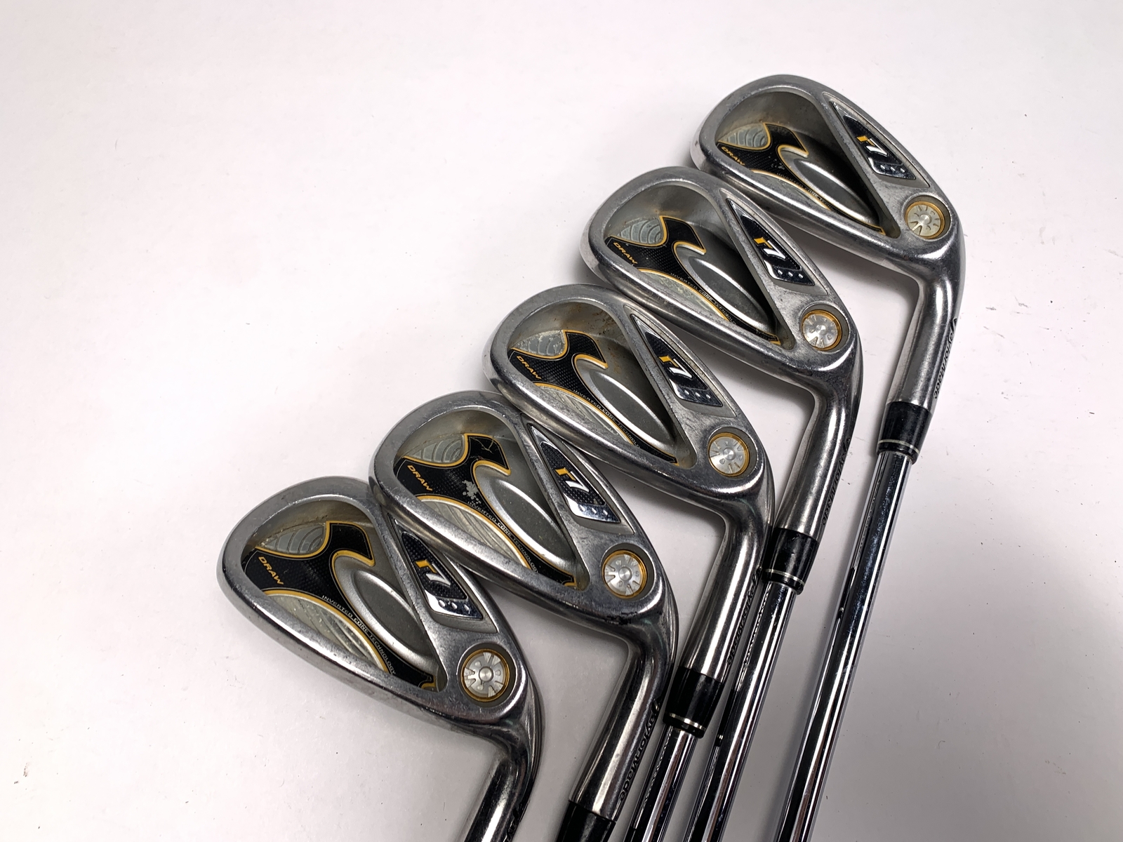 Taylormade R7 Draw Iron Set 5-PW T-Step 90 Regular Steel No 7 iron RH ...