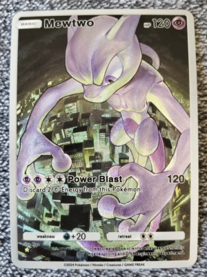 ART CARD ~ Pokemon Pocket TCG Mewtwo Illustration Immersive TEXTURED ...