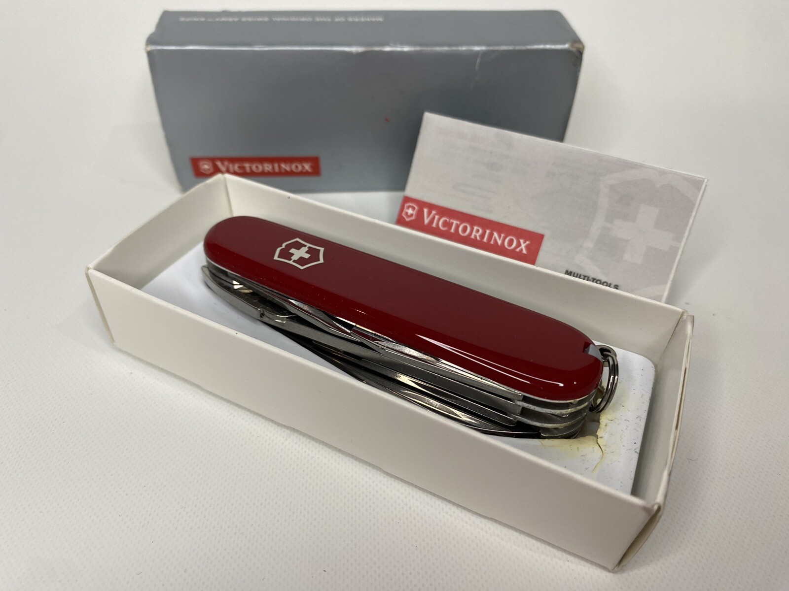 Swiss Army Knife Deluxe Tinker Red Victorinox 53481 New In Box ( New ...