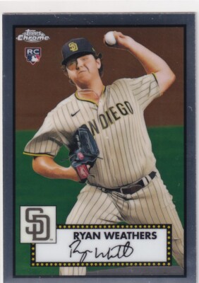2021 TOPPS CHROME BASEBALL RC RYAN WEATHERS MIAMI MARLINS ROOKIE JC ...