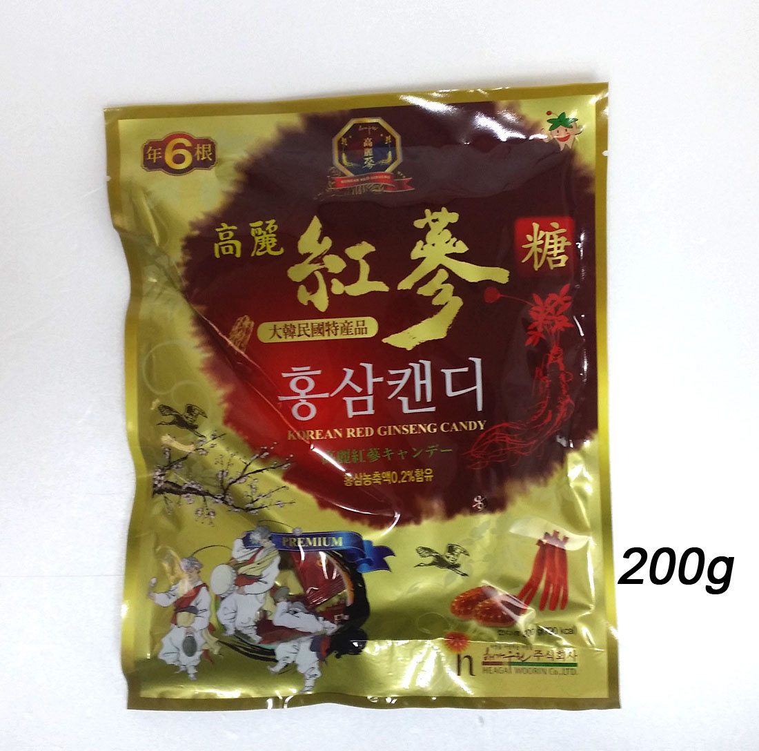 Korean Red Ginseng Candy 200g, 450g / Korea Hongsam Candy / Herbs ...